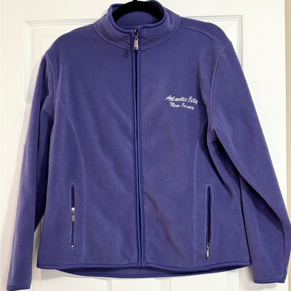 Jackets & Coats | Purple Novelty Fleece Jacket | Poshmark